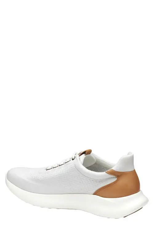Johnston & Murphy Leather Sneaker - White Full Grain