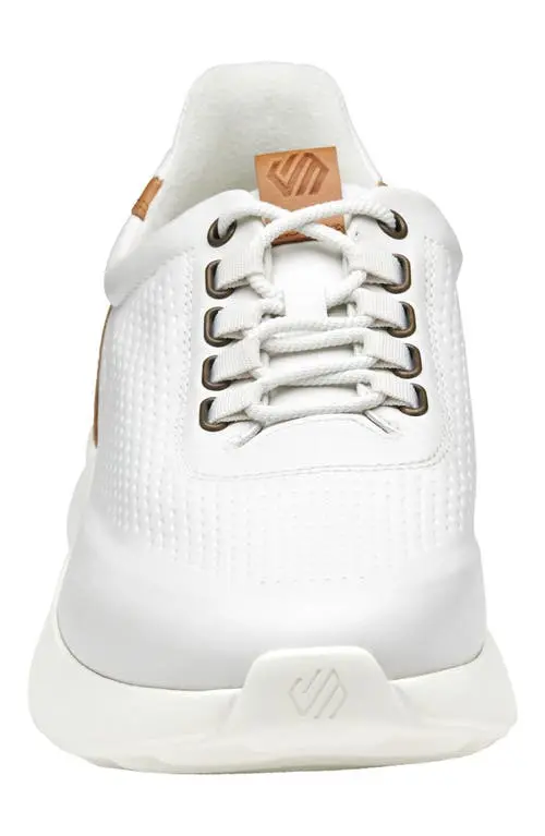 Johnston & Murphy Leather Sneaker - White Full Grain