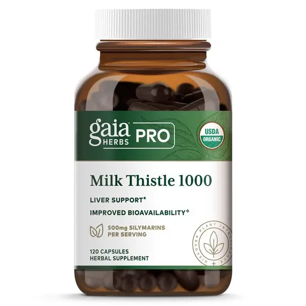 GAIA HERBS PRO Milk Thistle 1000 120 Capsules - One-color
