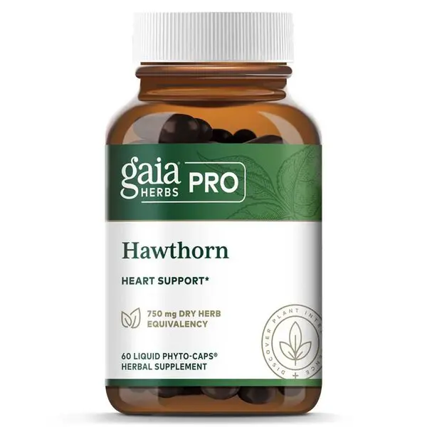 GAIA HERBS PRO Hawthorn 60 Capsules - One-color