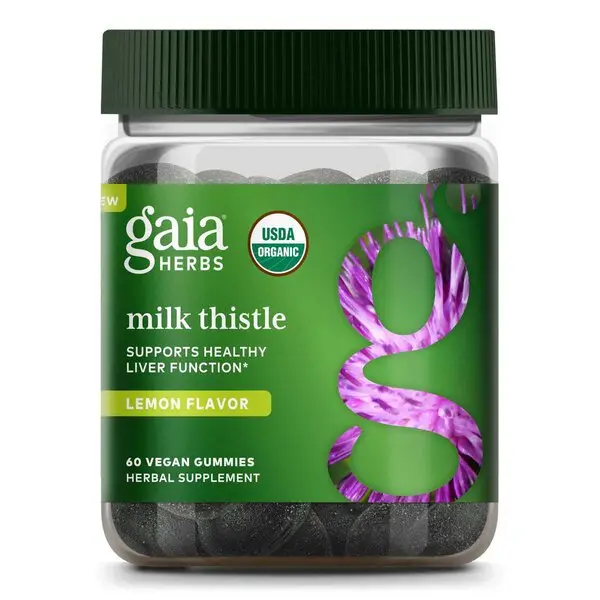 GAIA HERBS PRO Milk Thistle Gummies 60 Gummies - One-color