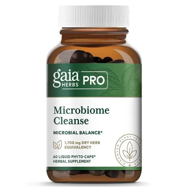 GAIA HERBS PRO Microbiome Cleanse 60 Capsules - One-color