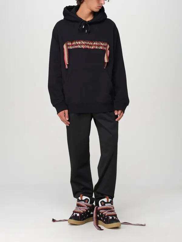 LANVIN Embroidered Logo Hoodie