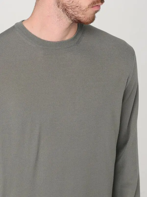 ZANONE Crew Neck Fine Knit Sweater - Olive