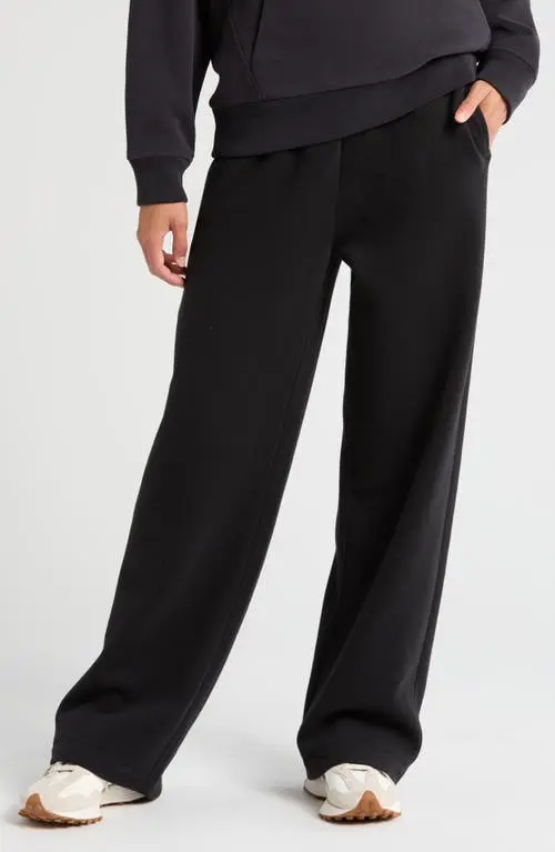 Zella Cloud Fleece Straight Leg Track Pants