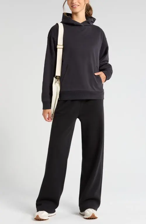 Zella Cloud Fleece Straight Leg Track Pants