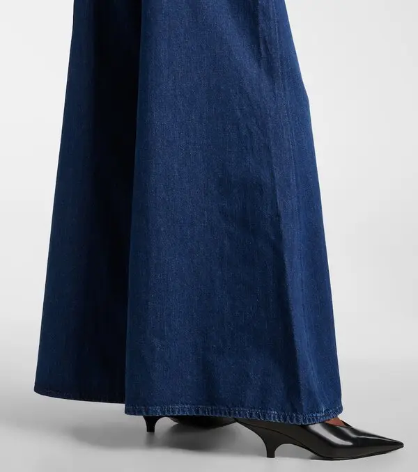 7 For All Mankind Willow Wide-leg High-rise Jeans - Blue