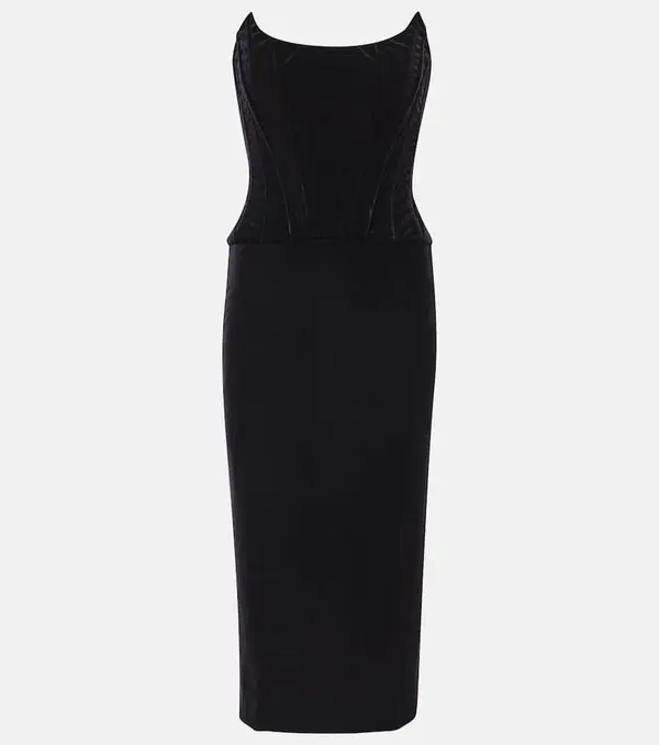 Dolce & Gabbana Velvet Bustier Dress