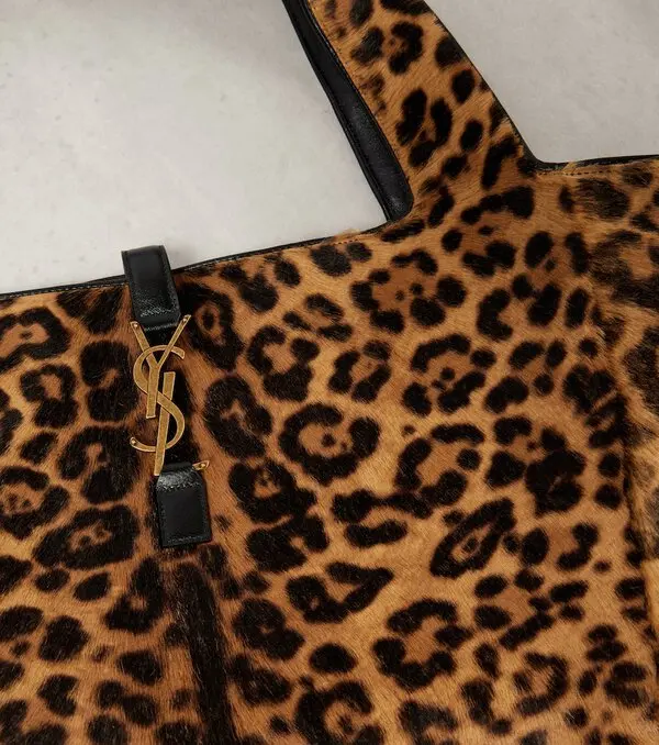 Saint Laurent Le 5 À 7 Leopard-print Shoulder Bag