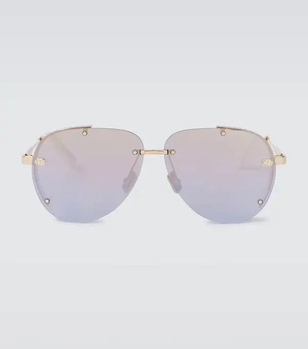 Dior Neodior A1u Aviator Sunglasses - Metallic