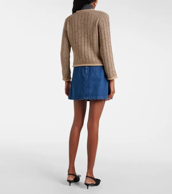 PATOU Wool And Alpaca Cardigan - Beige