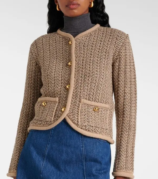 PATOU Wool And Alpaca Cardigan - Beige