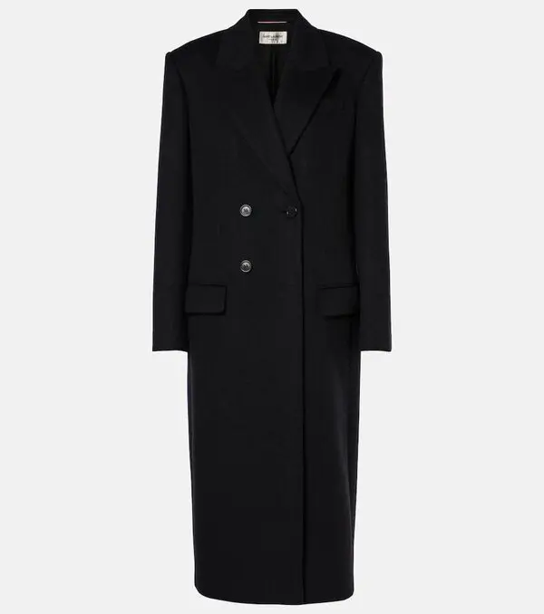 Saint Laurent Cashmere And Wool Felt Coat