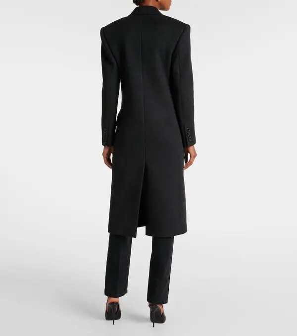 Saint Laurent Cashmere And Wool Felt Coat