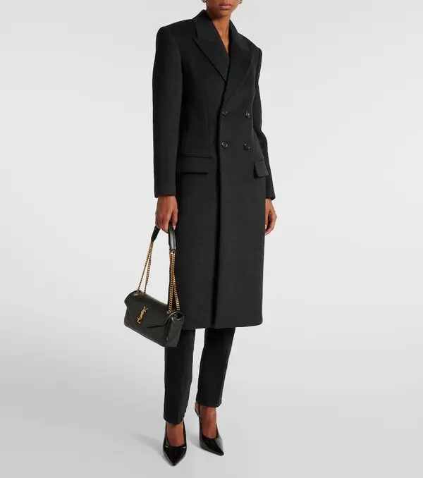Saint Laurent Cashmere And Wool Felt Coat