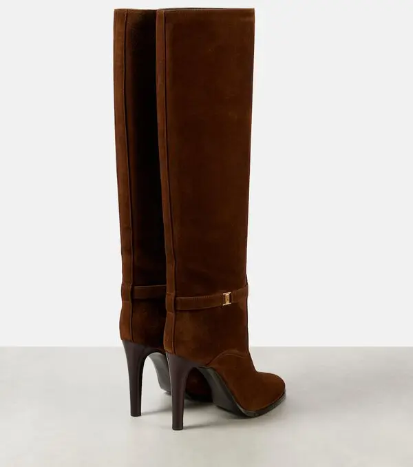 Saint Laurent Diane 100 Knee-high Boots - Brown