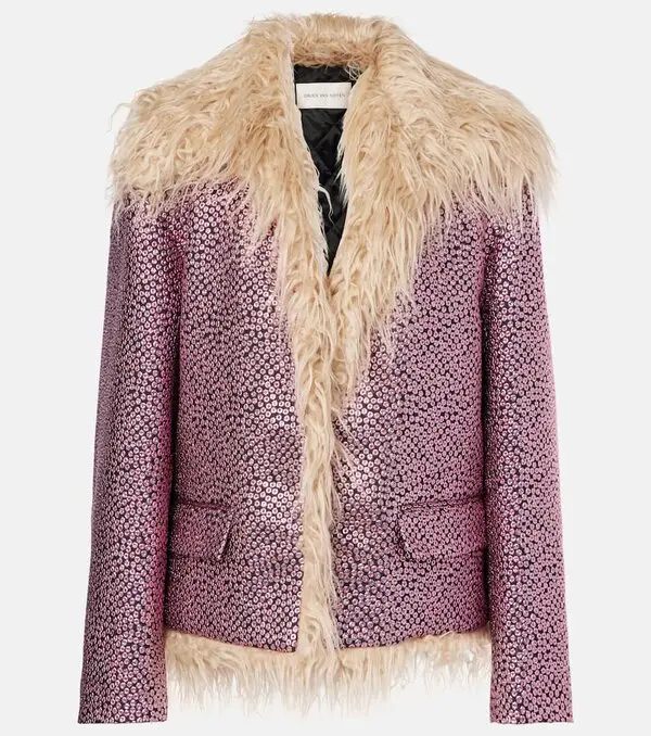 Dries Van Noten Embellished Jacket - Pink