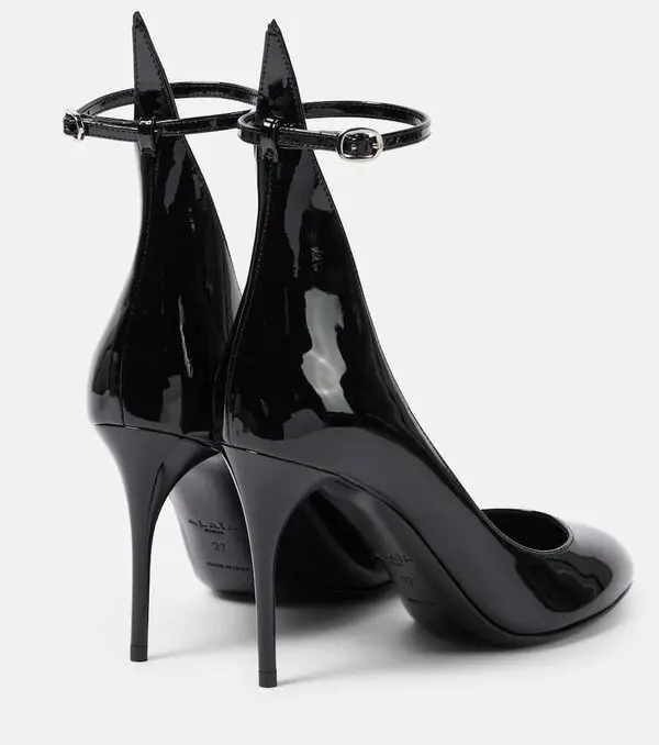 Alaïa Patent Leather Round-toe Pumps