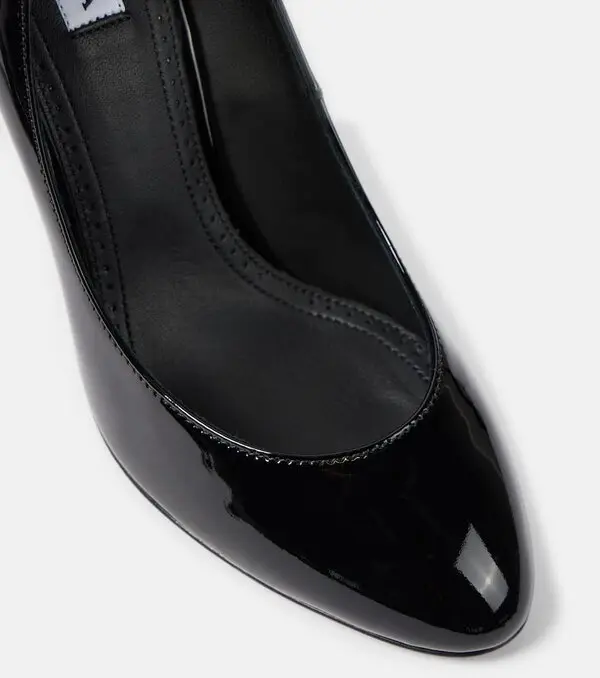 Alaïa Patent Leather Round-toe Pumps