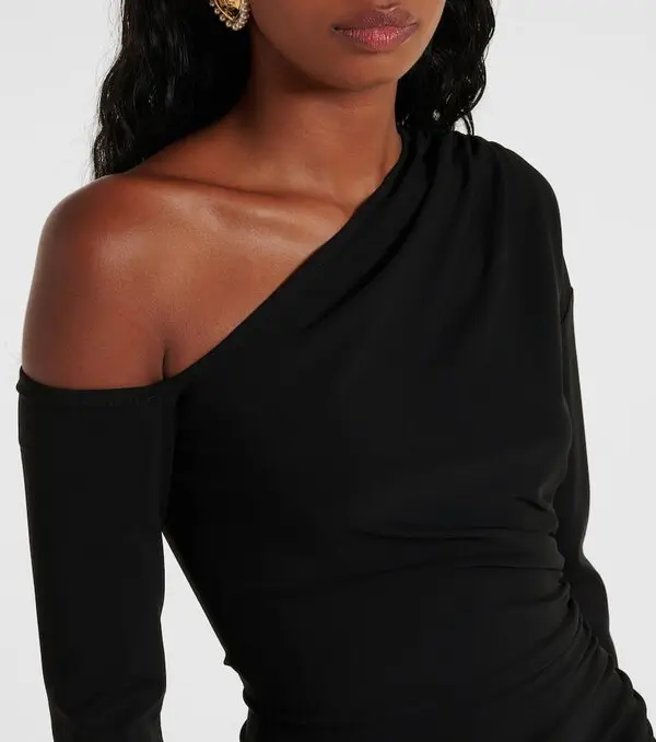 Dolce & Gabbana Draped Jersey Midi Dress