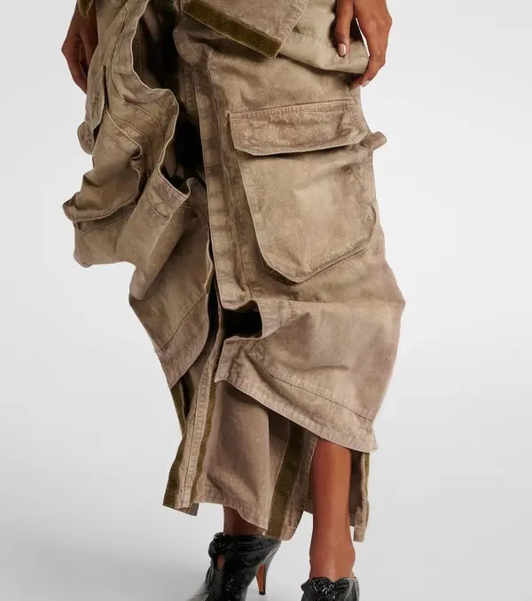Y/project Cotton Cargo Skirt - Beige