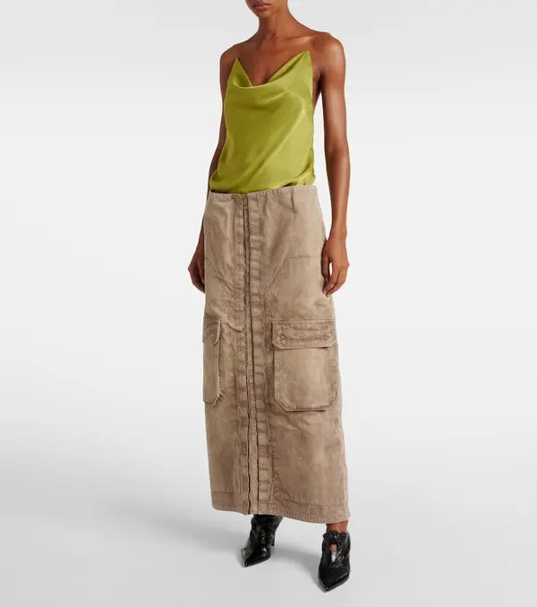 Y/project Cotton Cargo Skirt - Beige