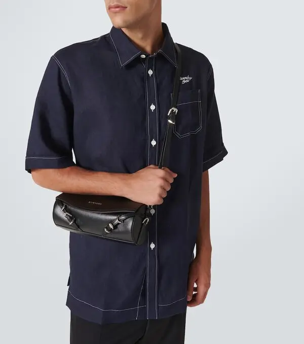 Givenchy Voyou Roller Leather Shoulder Bag