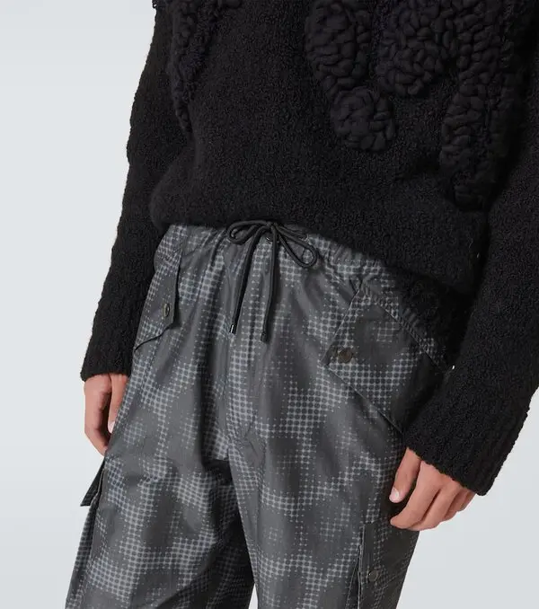 Dries Van Noten Printed Cargo Trousers