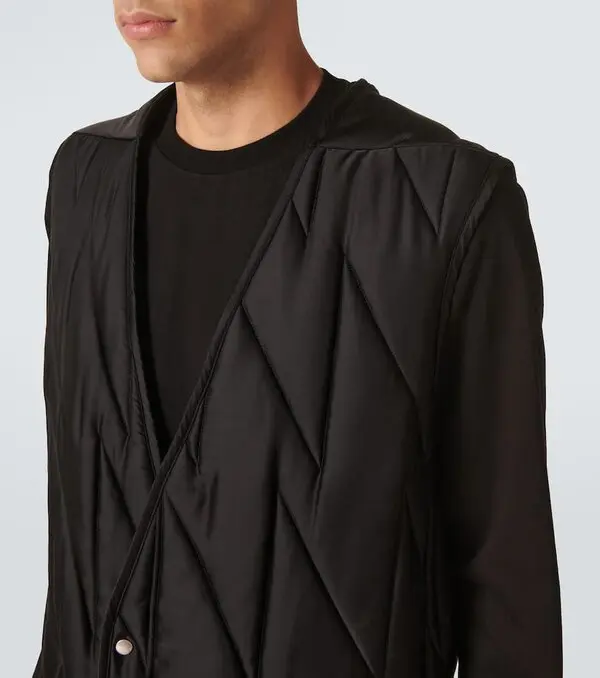 Rick Owens Quilted Puffer Vest - Black