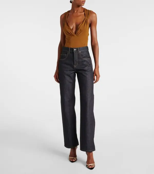 Saint Laurent Mid-rise Straight Jeans
