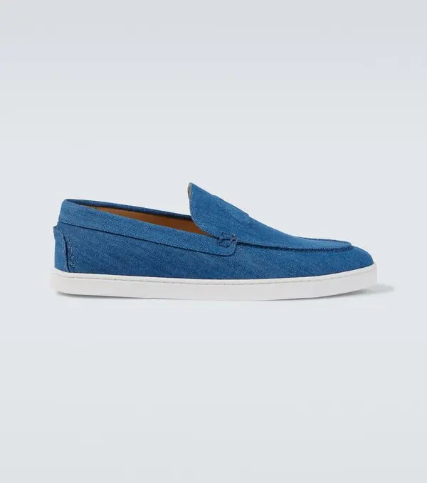 CHRISTIAN LOUBOUTIN Varsiboat Slip-on Loafers - Blue