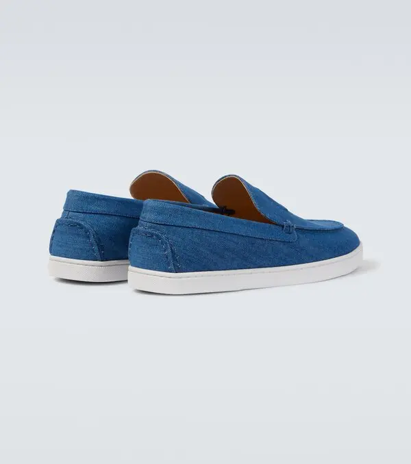 CHRISTIAN LOUBOUTIN Varsiboat Slip-on Loafers - Blue