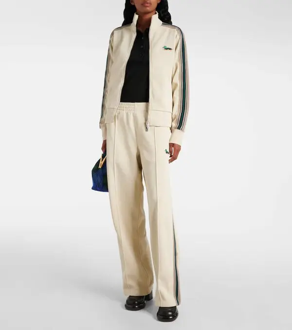 Burberry Logo Jersey Track Pants - Beige