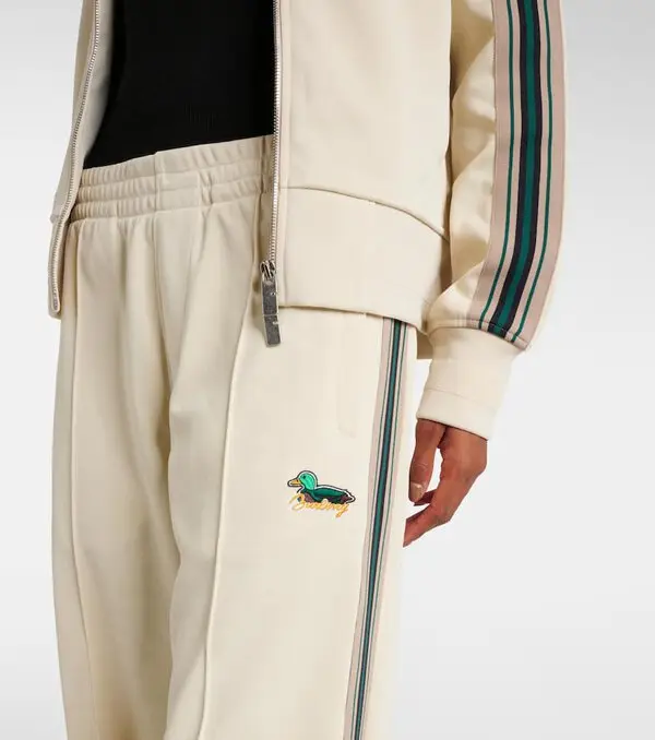 Burberry Logo Jersey Track Pants - Beige