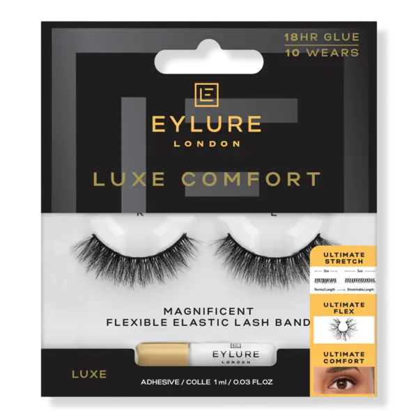 EYLURE Luxe Comfort Faux Mink False Eyelashes, Magnificent - One-color