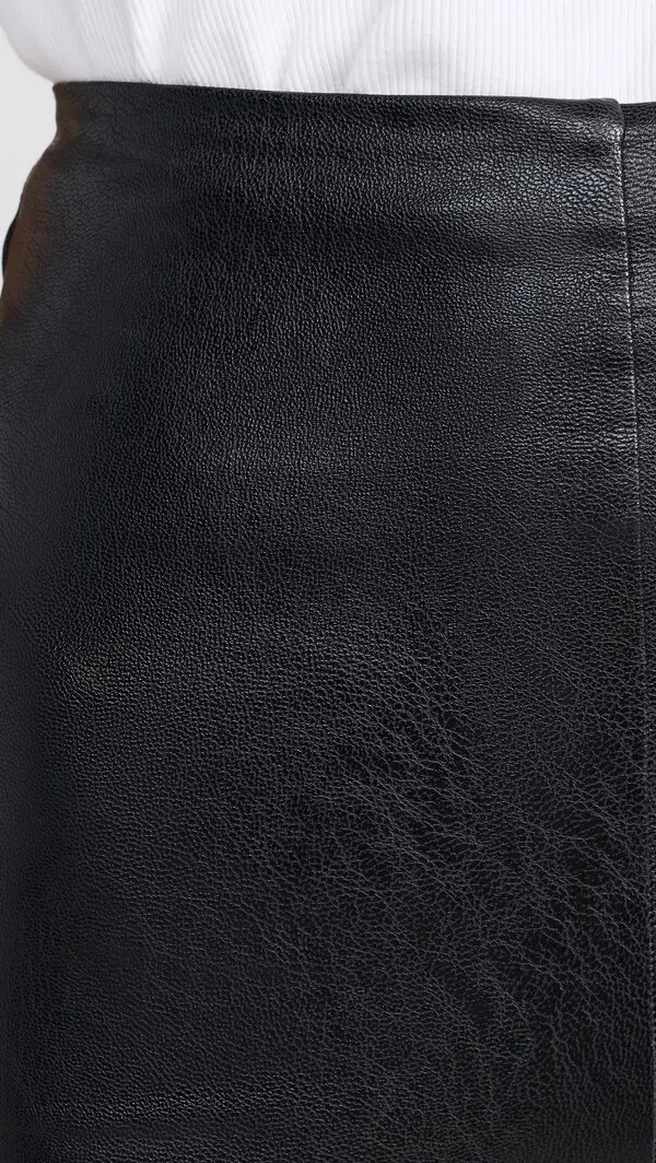 Commando Faux Leather Wide-leg Trousers - Black