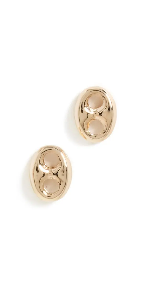 Zoe Chicco 14k Mariner Link Stud Earrings - Gold