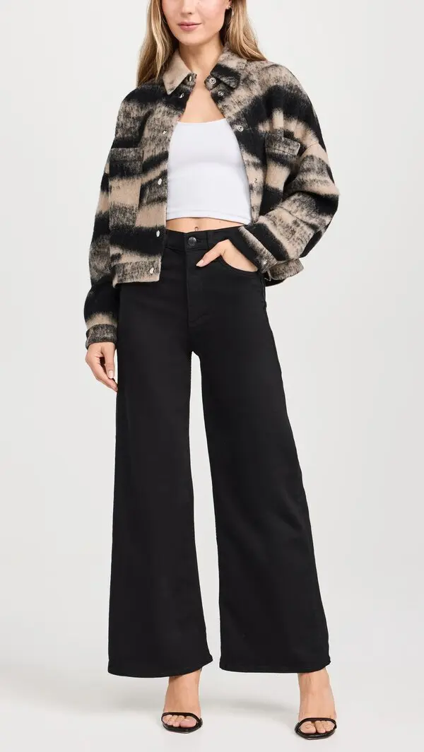 Rag & Bone Flexi Sofie High-rise Wide Leg Jeans - Black