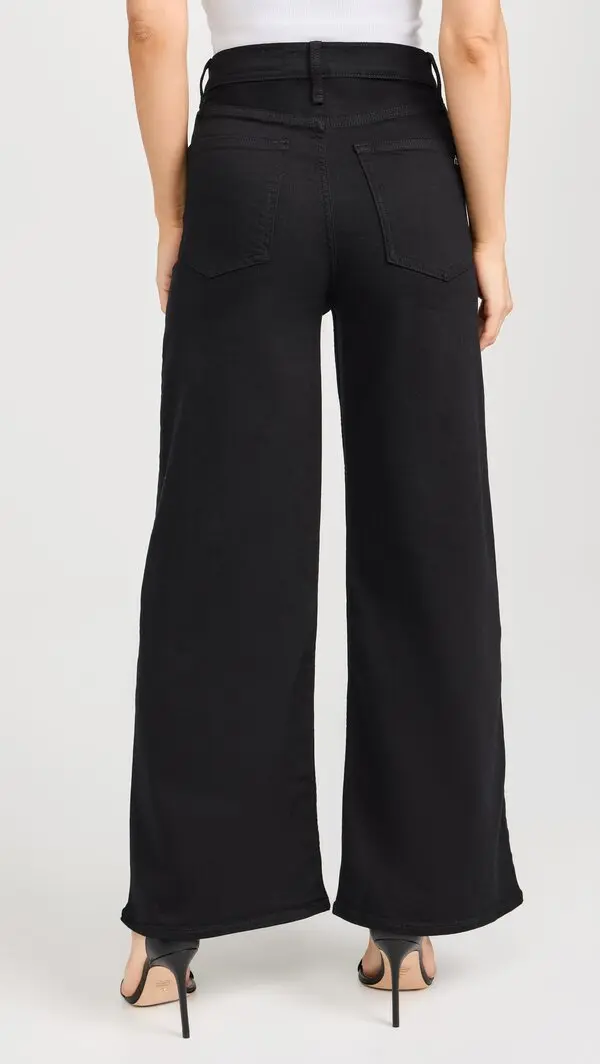 Rag & Bone Flexi Sofie High-rise Wide Leg Jeans - Black