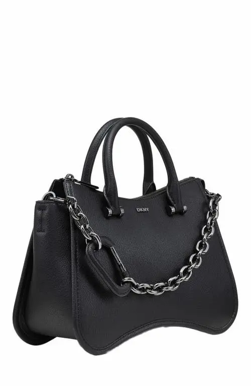 Dkny Adria Satchel - Black/gunmetal