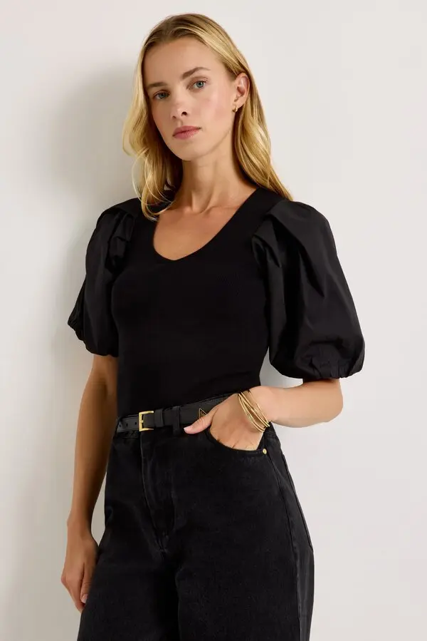 MARIE OLIVER Shayna Top - Black