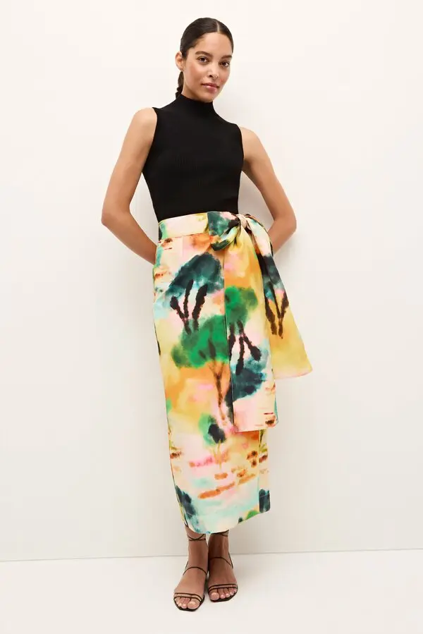 MARIE OLIVER Georgina Printed Wrap Skirt