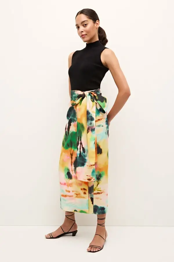 MARIE OLIVER Georgina Printed Wrap Skirt