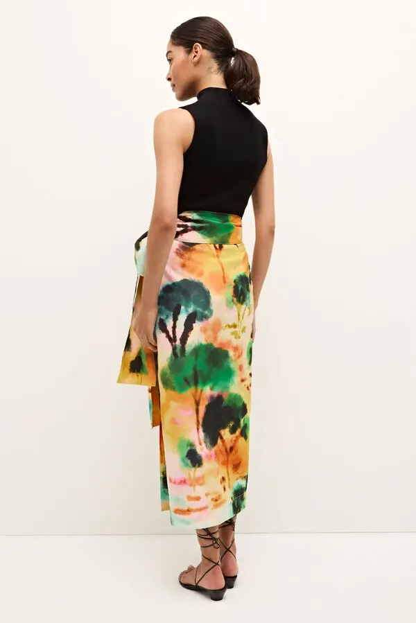 MARIE OLIVER Georgina Printed Wrap Skirt