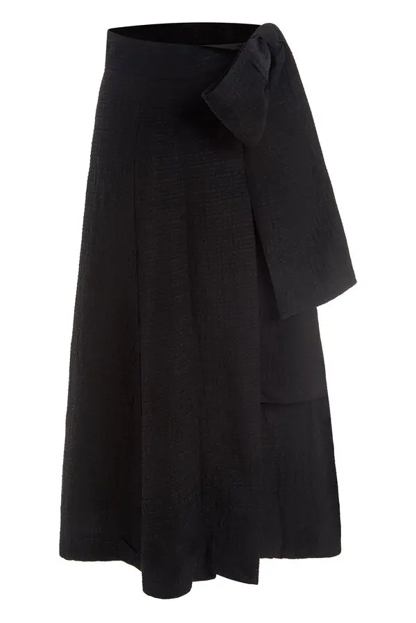 MARIE OLIVER Estine Wrap Skirt - Black