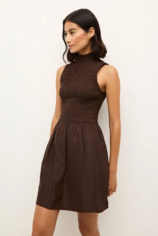 MARIE OLIVER Halsey Dress - Walnut