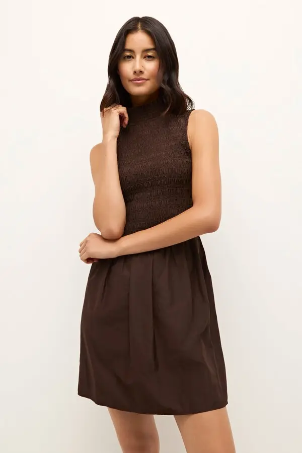 MARIE OLIVER Halsey Dress - Walnut