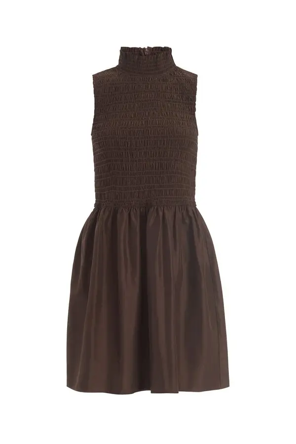 MARIE OLIVER Halsey Dress - Walnut