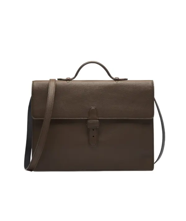Brioni Grained Leather Briefcase
