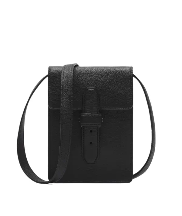Brioni Grained Leather Crossbody Bag